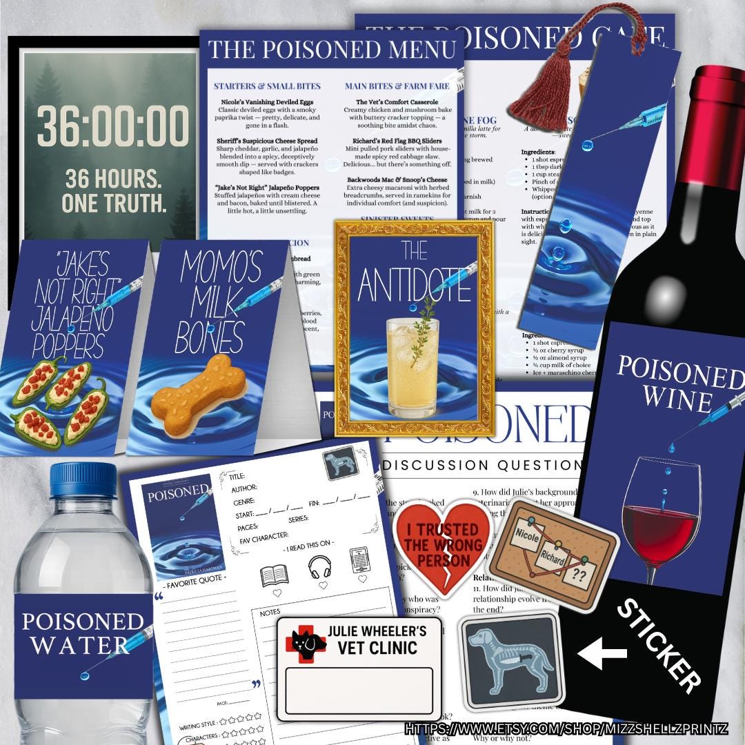 Poisoned | Book Club Kit | Canva Edible | Booktok | Book Club ...