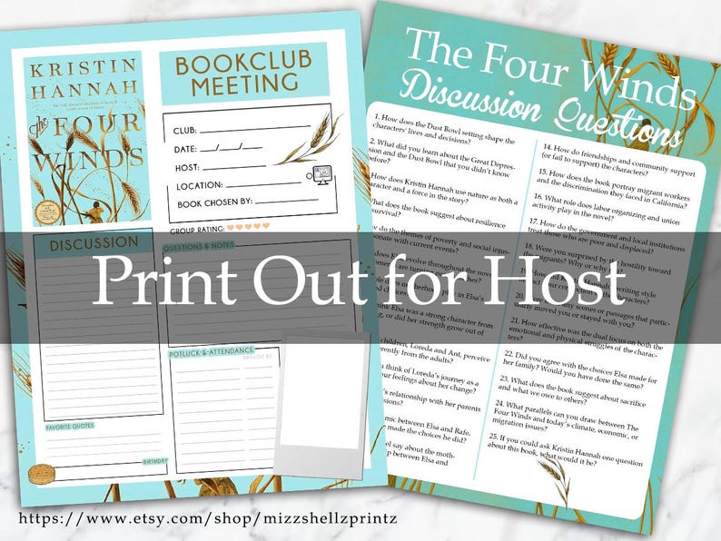Custom Made Book Club Kit | Book Club Kit | Canva Edible | Booktok ...
