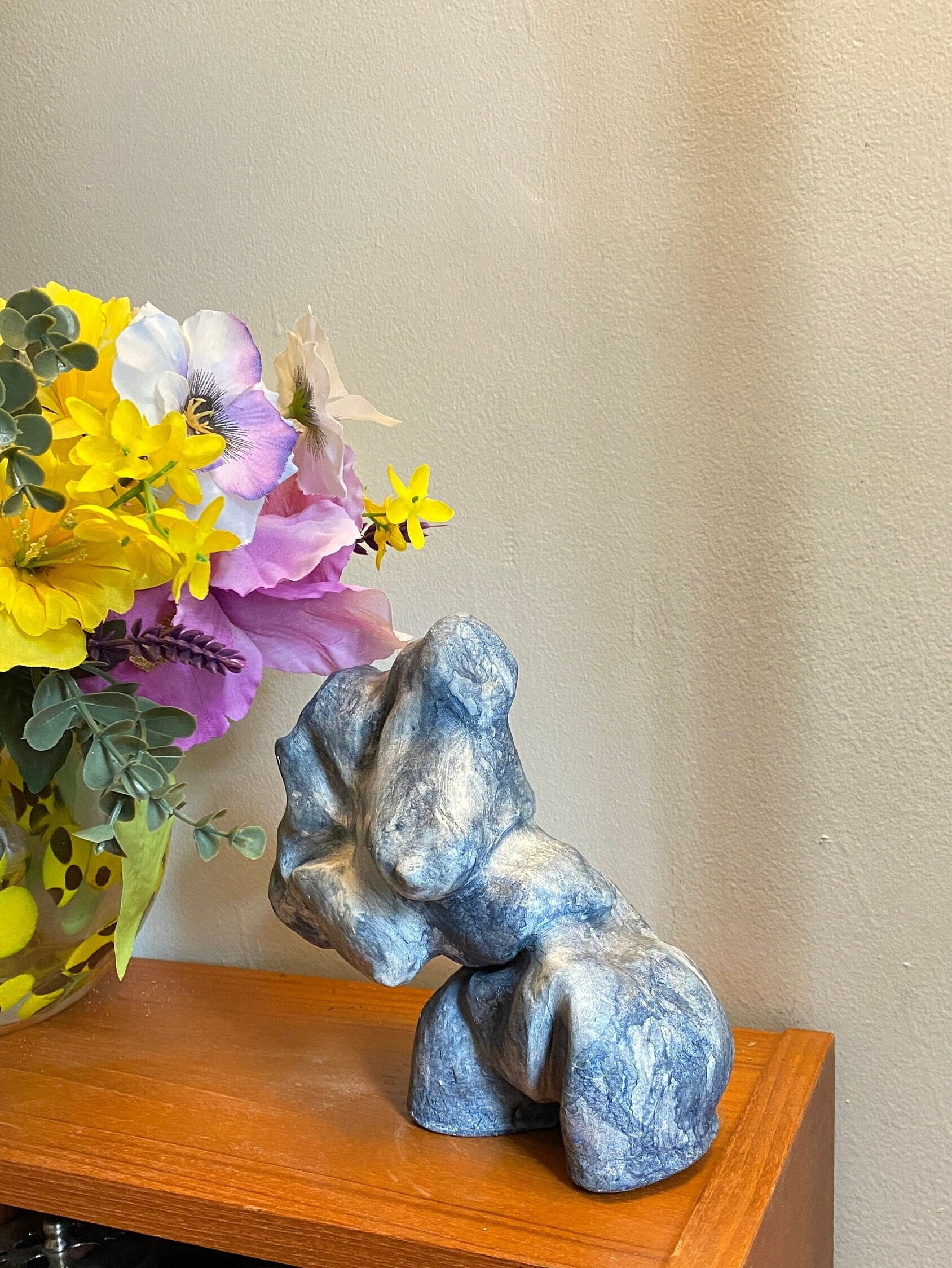 Hand Sculpted Decorative Ceramic Torso - Etsy