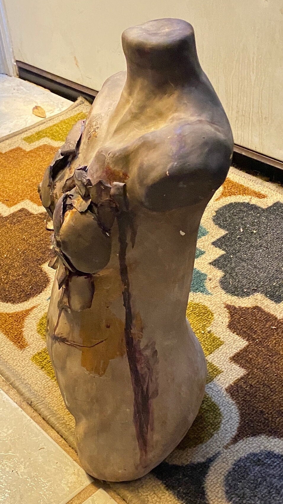 Hand Sculpted Decorative Ceramic Torso - Etsy