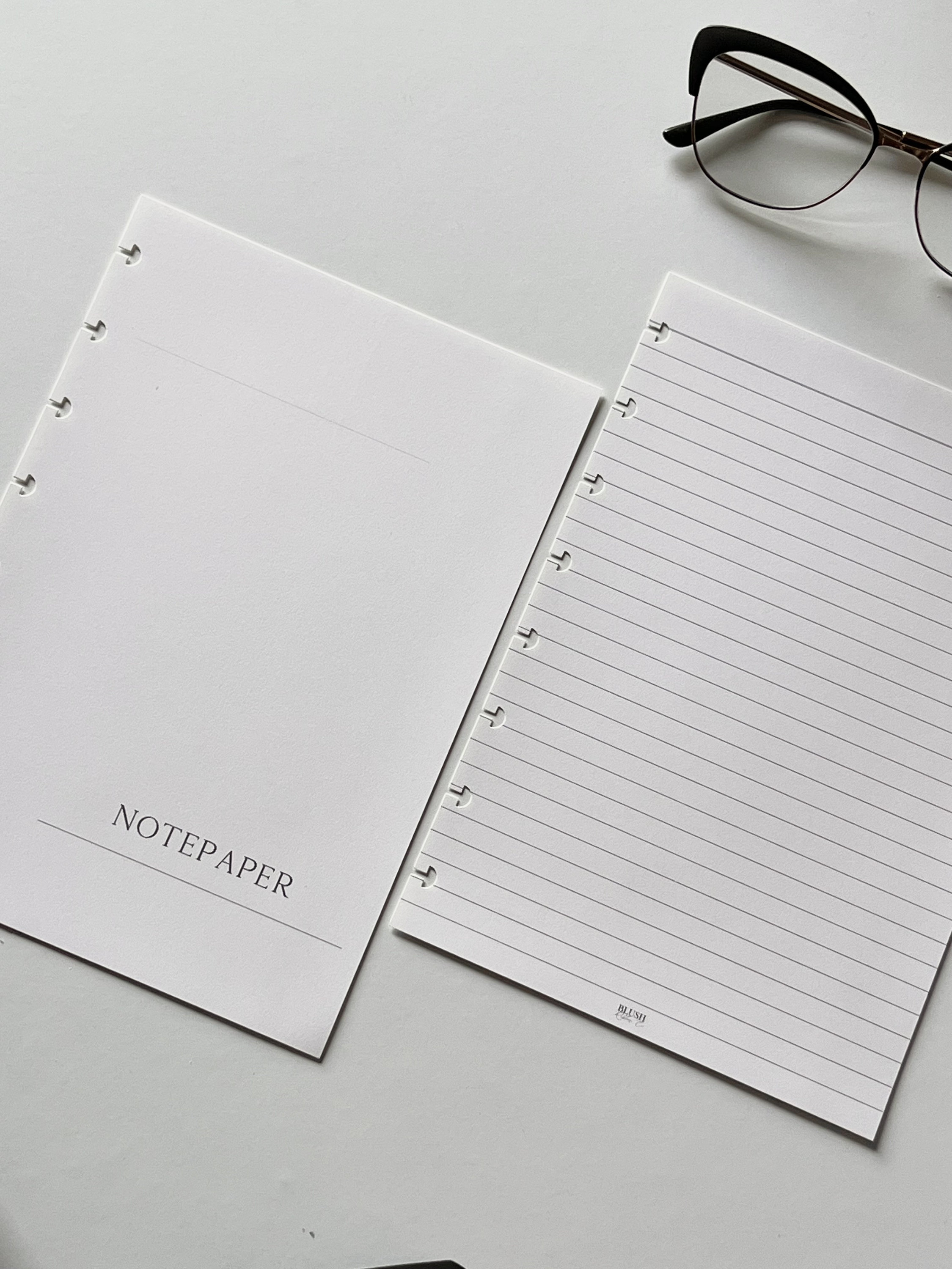 Lined Notepaper, Note Pages, Lined Paper Planner Inserts - Etsy