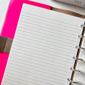 Lined Notepaper, Note Pages, Lined Paper Planner Inserts - Etsy
