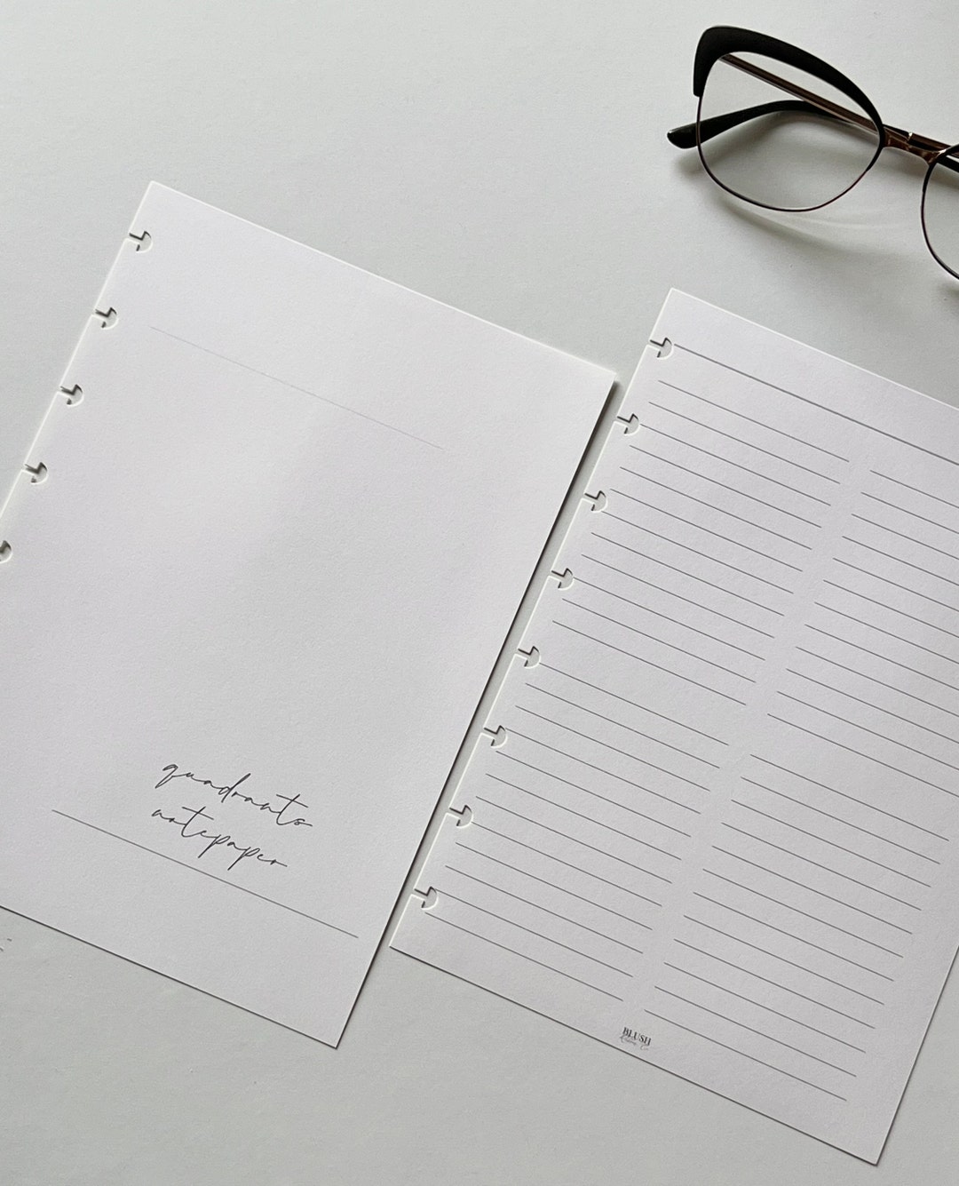 Quadrants Notepaper, Note Pages, Printed Planner Inserts - Etsy