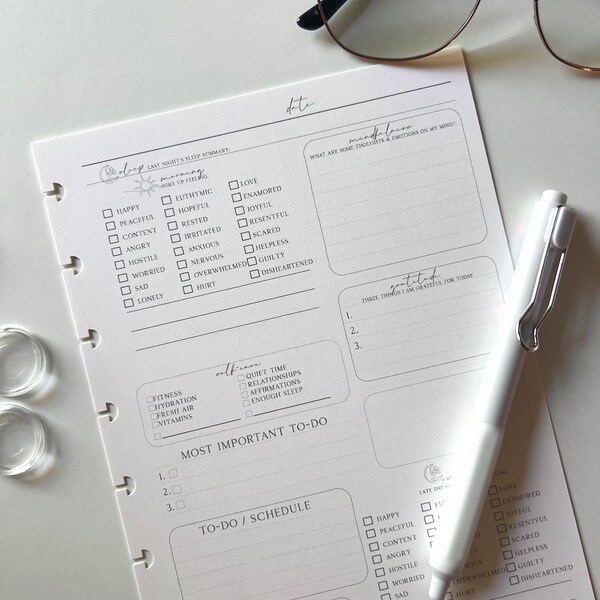 Daily Overview Planner - Etsy