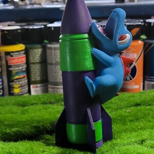 3D Printed Missile Totodile Statue Figure-unique, Hand Painted ...