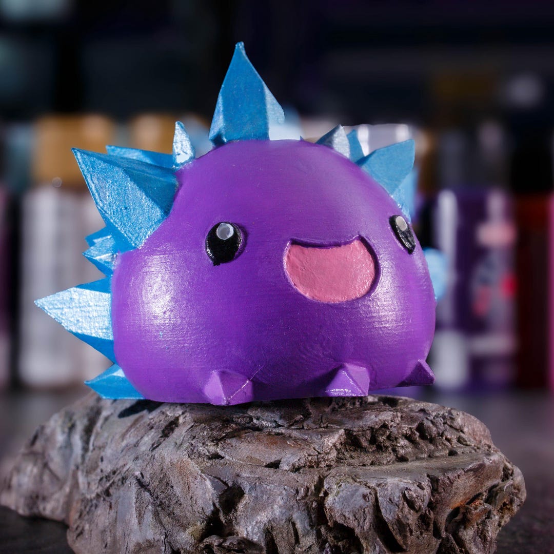 3D Printed Crystal Slime From Slime Rancher- Hand Painted Slime Figures ...