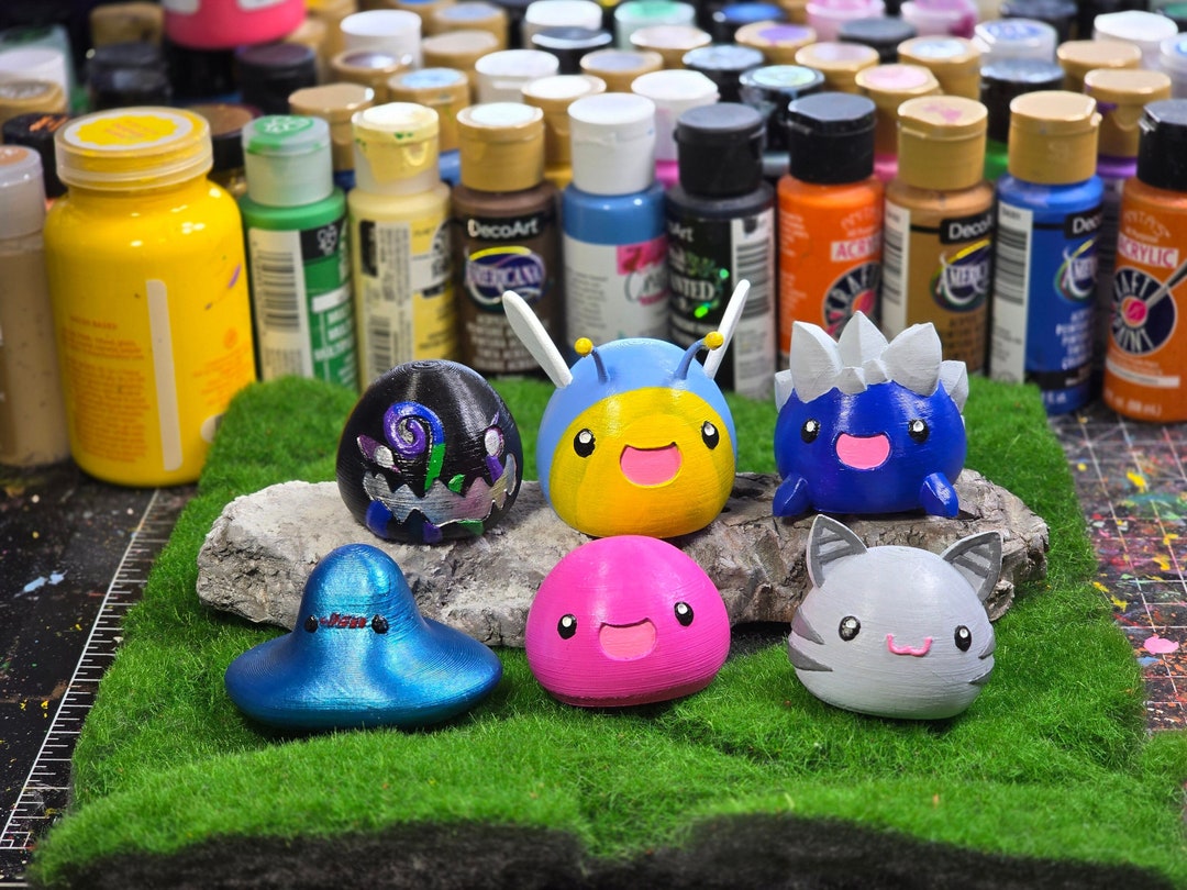 Slime Rancher- 6 Slime Figures From the Dry Reef - Etsy