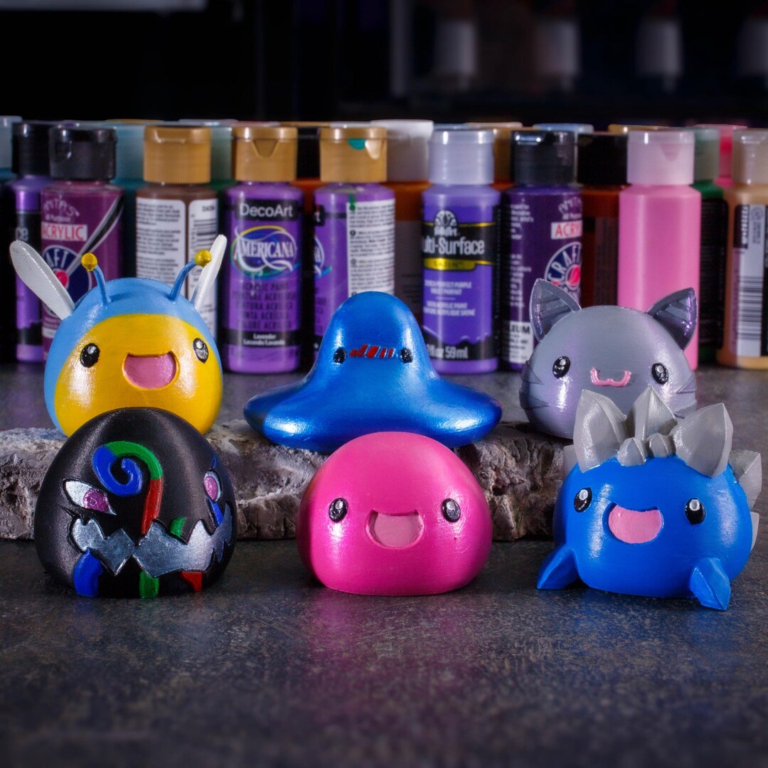 3D Printed Slime Rancher Slimes From the Dry Reef- Hand Painted Slime ...