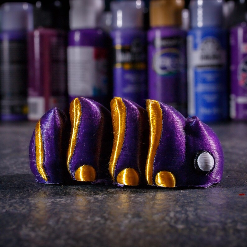 3D Printed Articulated Grub- Fun Adhd Fidget Toy for Stress Relief and ...