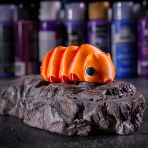 3D Printed Articulated Grub-flexi Fidget Sensory Toy for Adhd- the ...