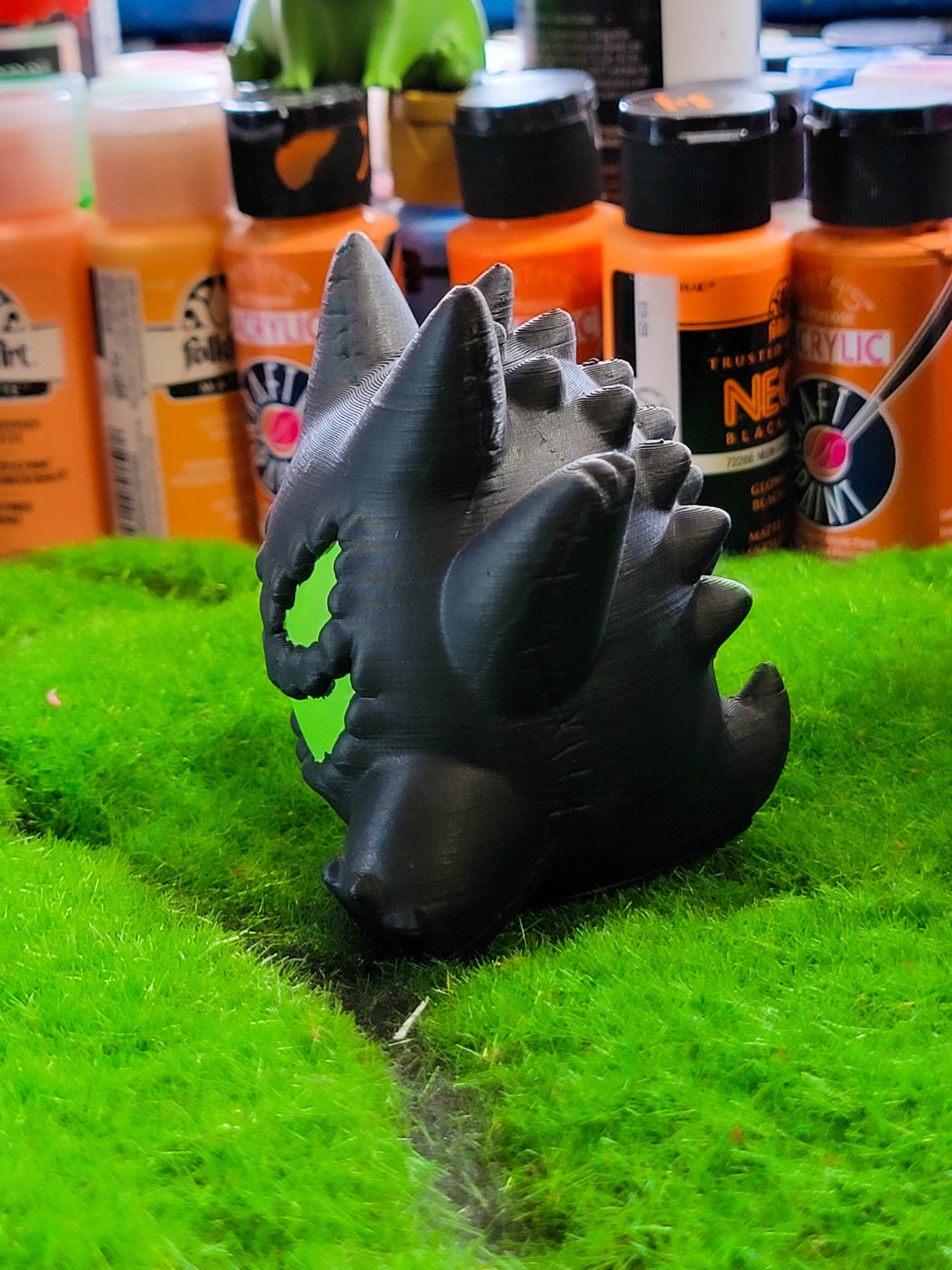Smooth 3D Printed Oogie Boogie Gengar Figure From Pokemon and - Etsy