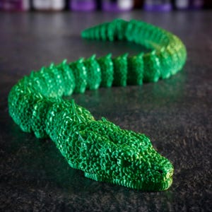 3D Printed Articulated Basilisk Figure-flexi Fidget Sensory Toy for ...