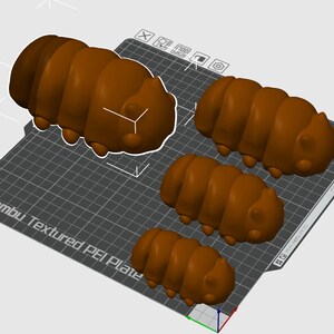 3D Printed Articulated Grub-flexi Fidget Sensory Toy for Adhd- the ...