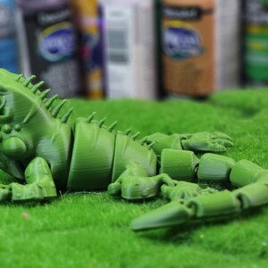 Articulated 3D Printed Iguana Fidget Animal Figure - Etsy