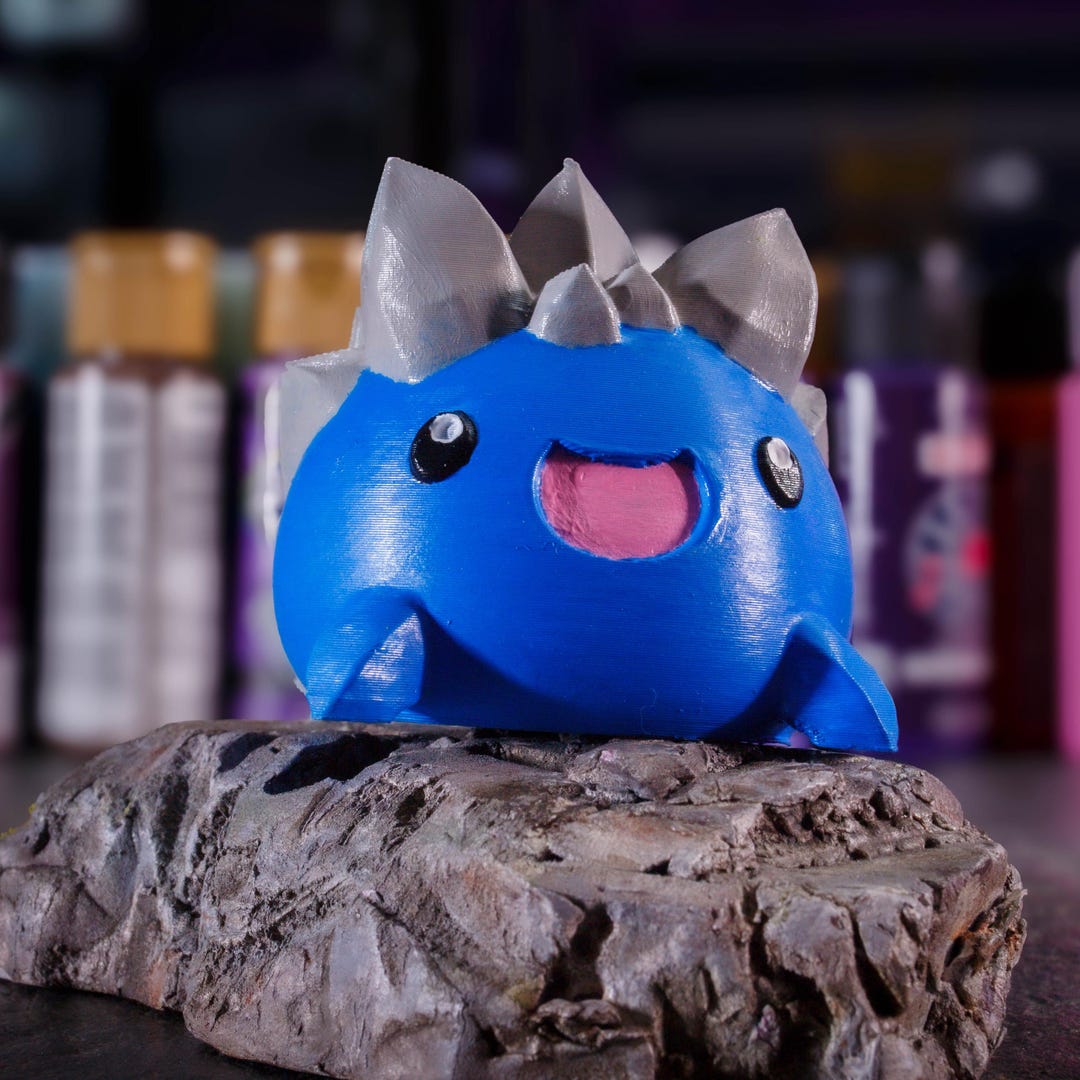 3D Printed Rock Slime From Slime Rancher- Hand Painted Slime Figures ...