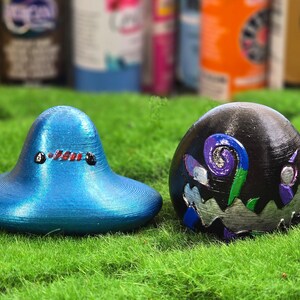 3D Printed 8 Slime Figures From the Indigo Quarry- Hand Painted Slime ...
