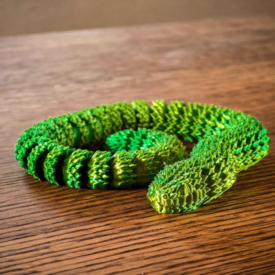 3D Printed Articulated Viper Figure Flexi Fidget Sensory Toy the ...