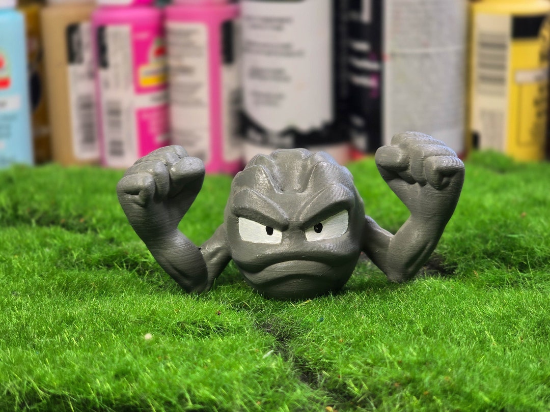 3D Printed Geodude Figure From Pokemon - Etsy