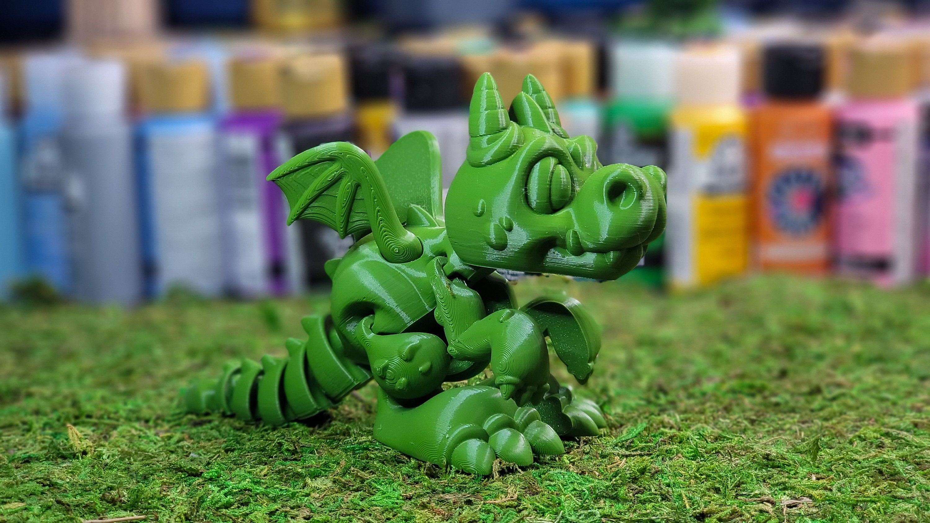 Articulated 3D Printed Baby Dragon Fidget Figure - Etsy