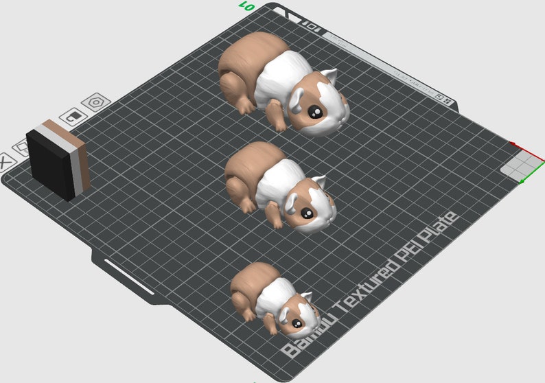 3D Printed Articulated Guinea Pig- Fun Adhd Fidget Toy for Stress ...