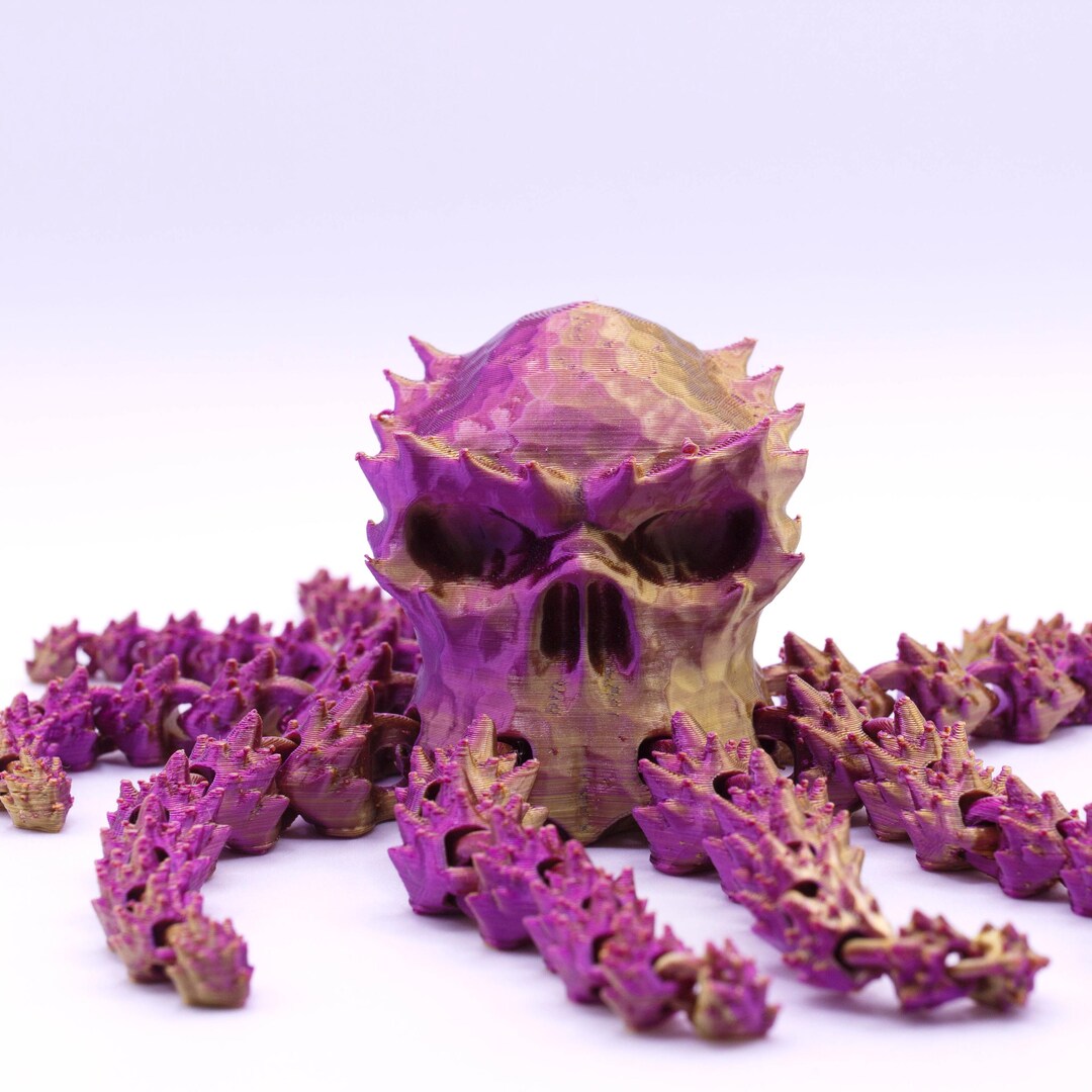 3D Printed Articulated Cthulhu- Fun Adhd Fidget Toy for Stress Relief ...