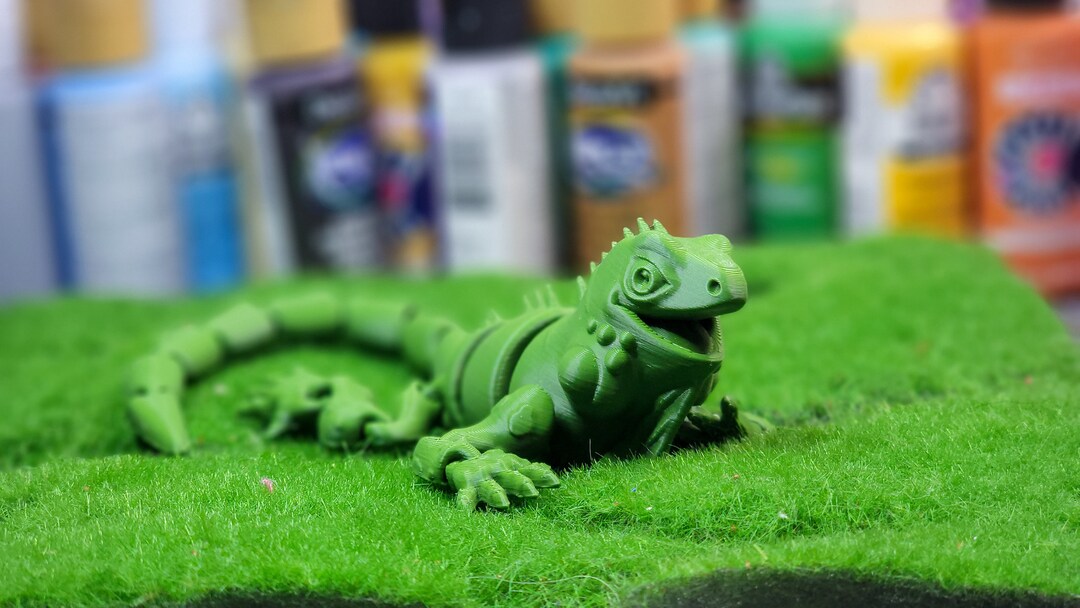 Articulated 3D Printed Iguana Fidget Animal Figure - Etsy