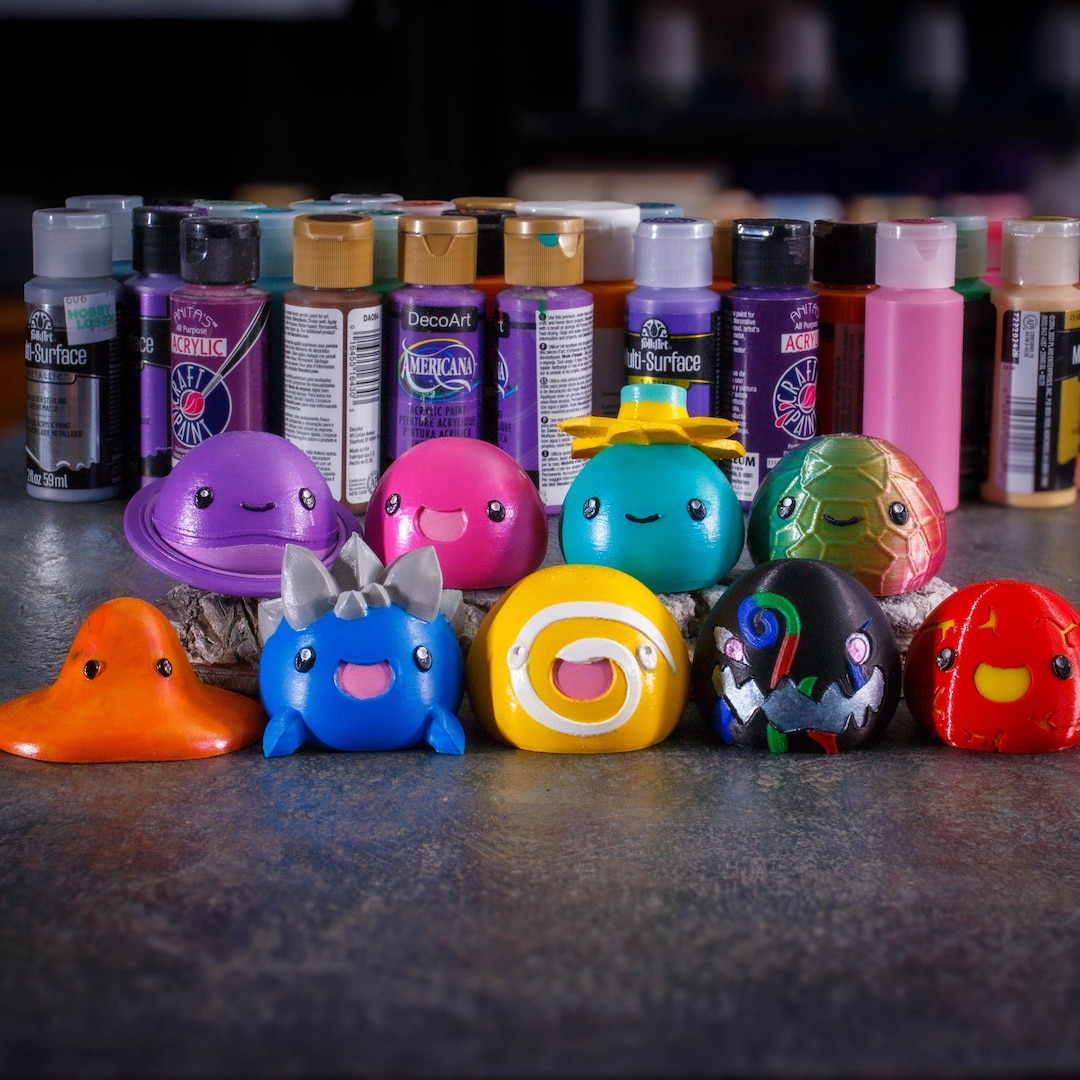 3D Printed Slime Rancher Slimes From the Glass Desert- Hand Painted ...