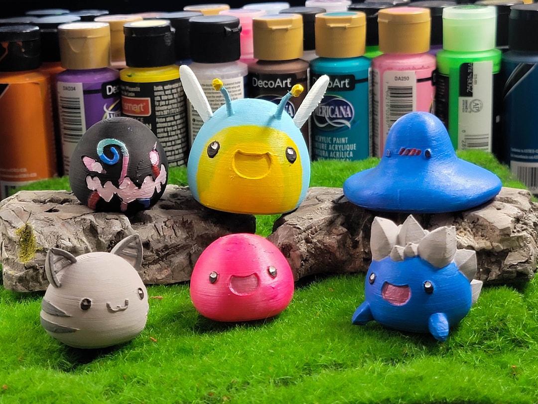 Slime Rancher 6 Slime Figures From the Dry Reef - Etsy