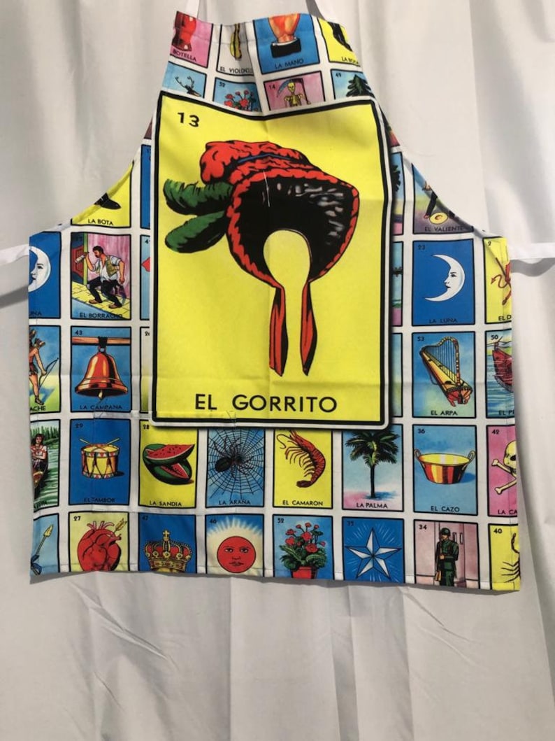 MEXICAN LOTERY APRONS - Etsy