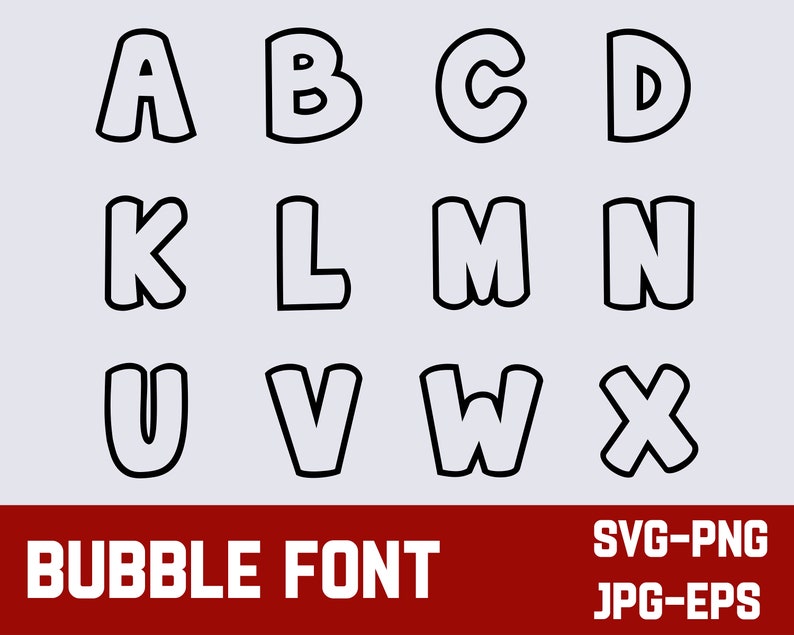Bubble Font | Groovy Font | Bubble Script Font | Bubble Letters Svg ...