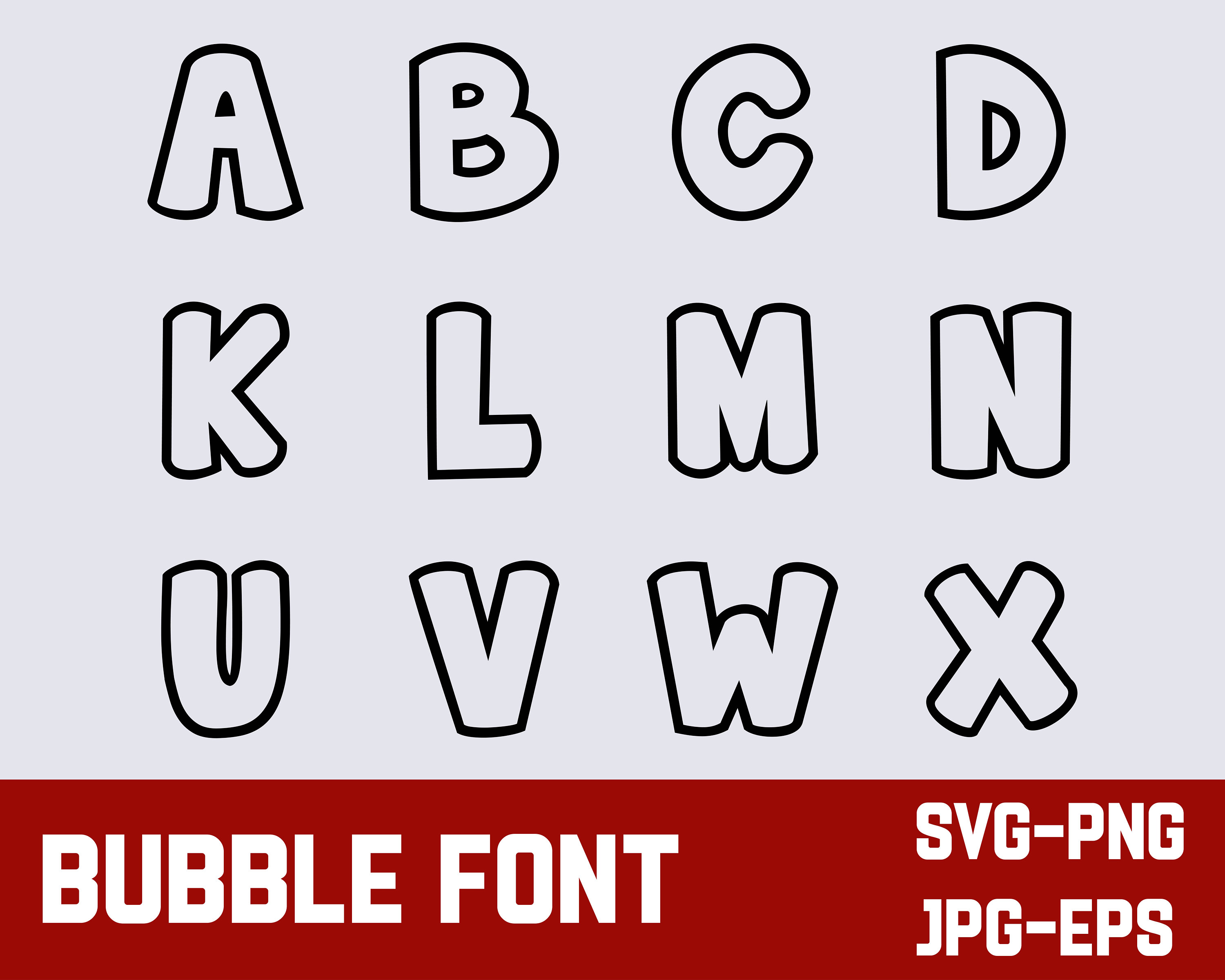 Bubble Font | Groovy Font | Bubble Script Font | Bubble Letters Svg ...