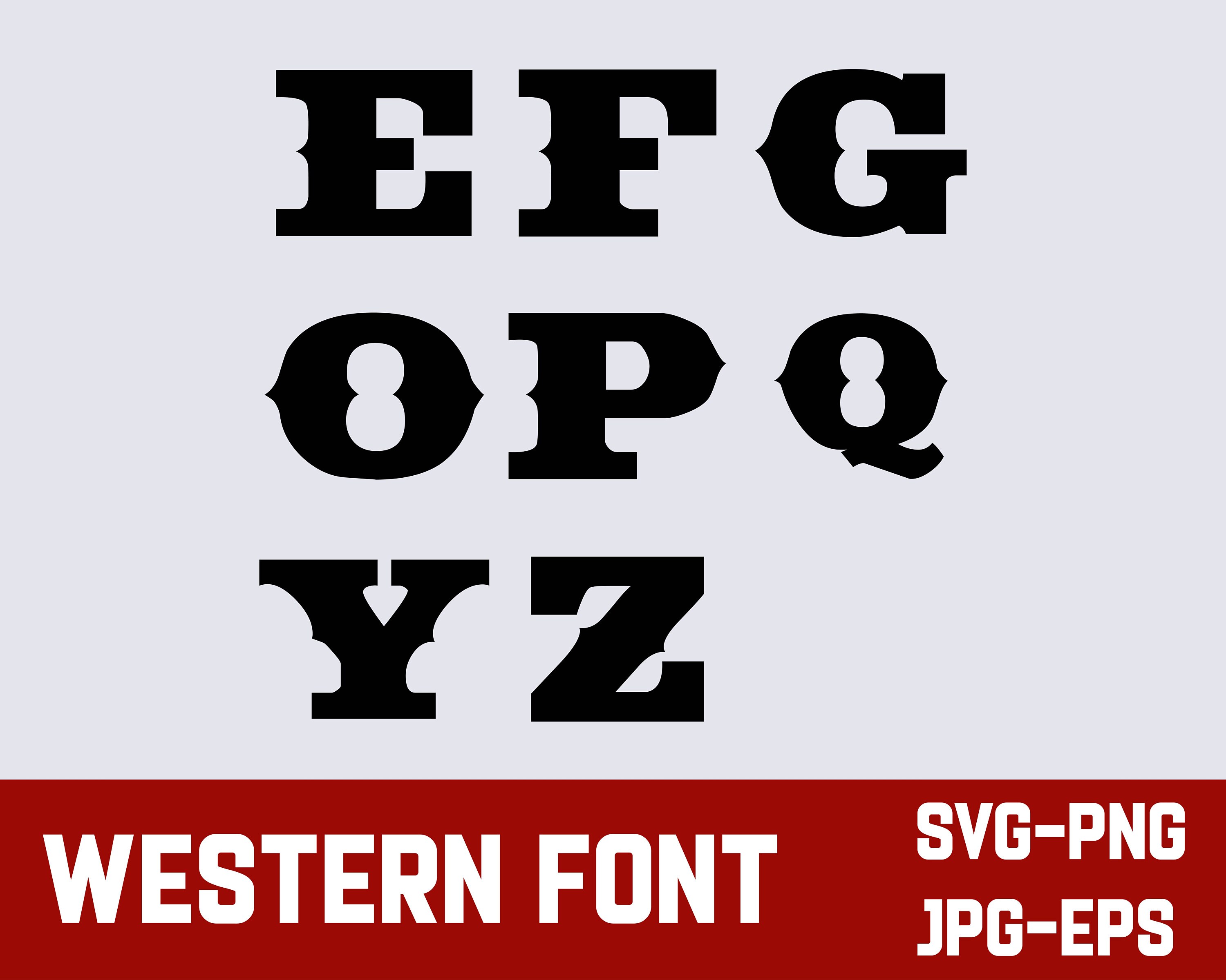 Cowboy Font Western Font Western Fonts Western Font Ttf Whiskey Font ...