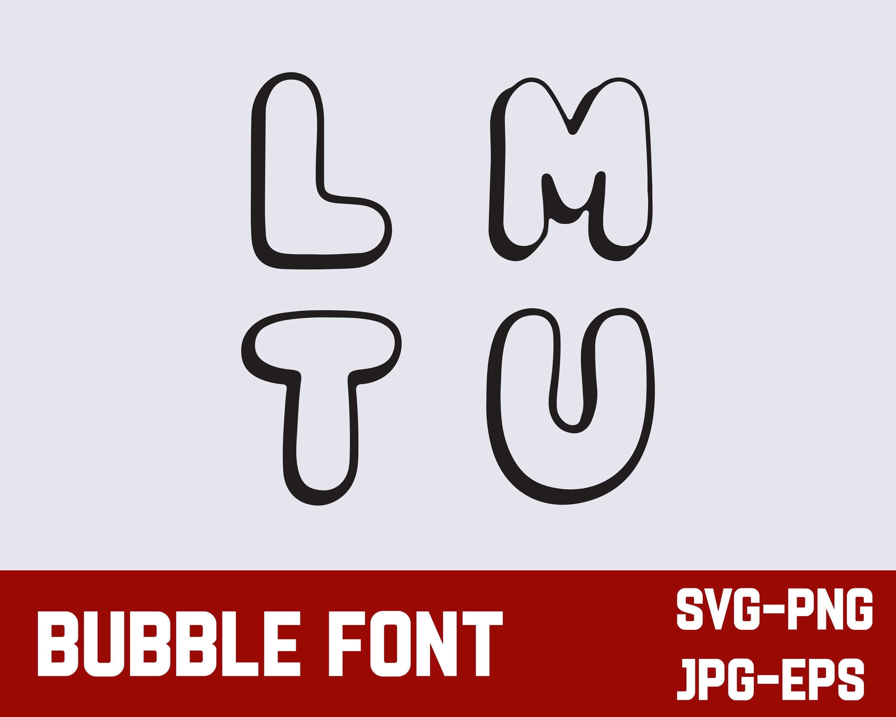 Bubble Font | Groovy Font | Bubble Script Font | Bubble Letters Svg ...