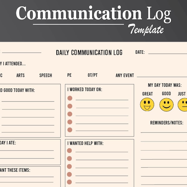 Communication Log - Etsy