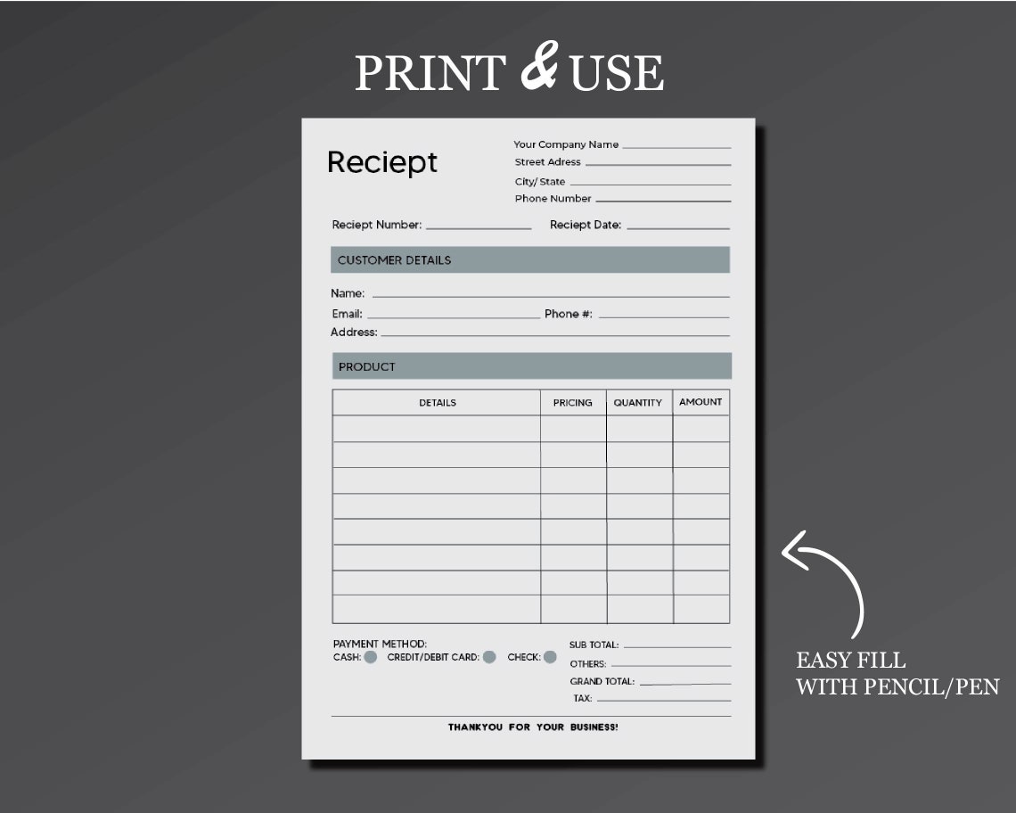 Receipt Template Receipts Business Receipt Invoice Receipt Receipt Book ...