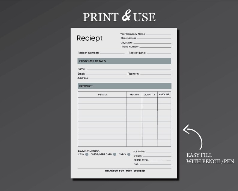 Receipt Template Receipts Business Receipt Invoice Receipt Receipt Book ...