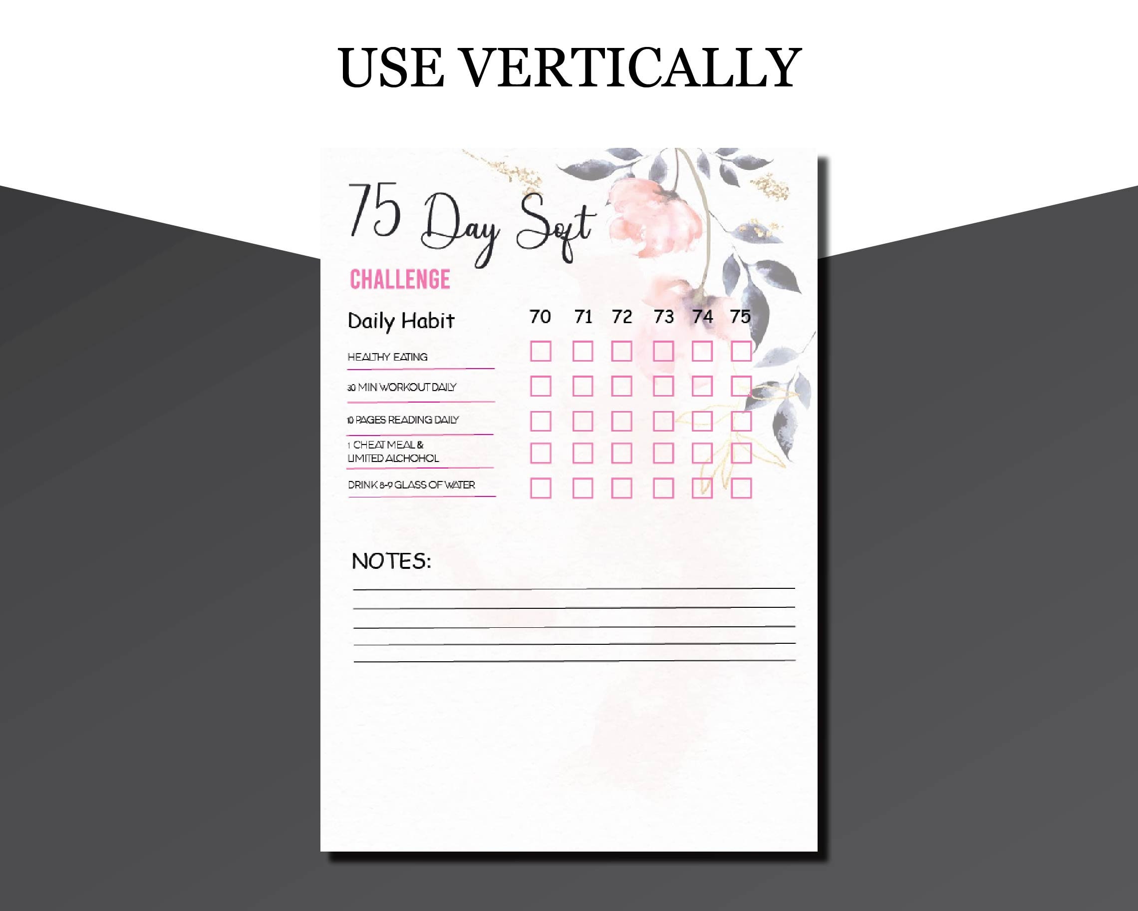 75 Soft Challenge | 75 Day Challenge | 75 Soft | 75 Soft Printable | 75 ...