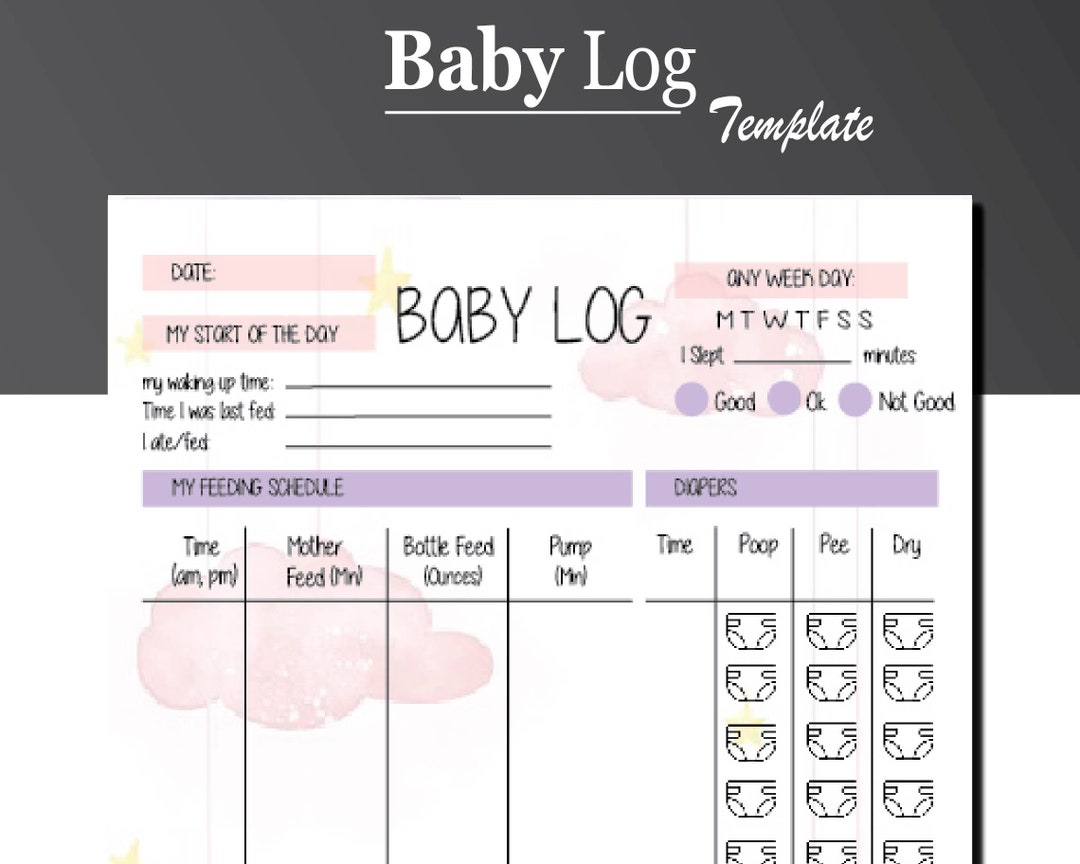Baby Log Book Baby Daily Log Baby Log Baby Daily Log Book Baby Care Log ...