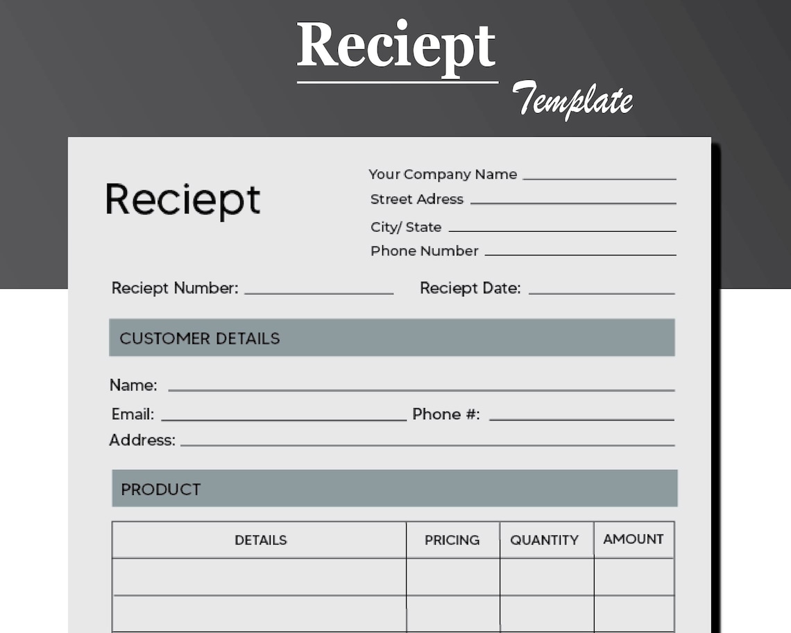 Receipt Template Receipts Business Receipt Invoice Receipt Receipt Book ...