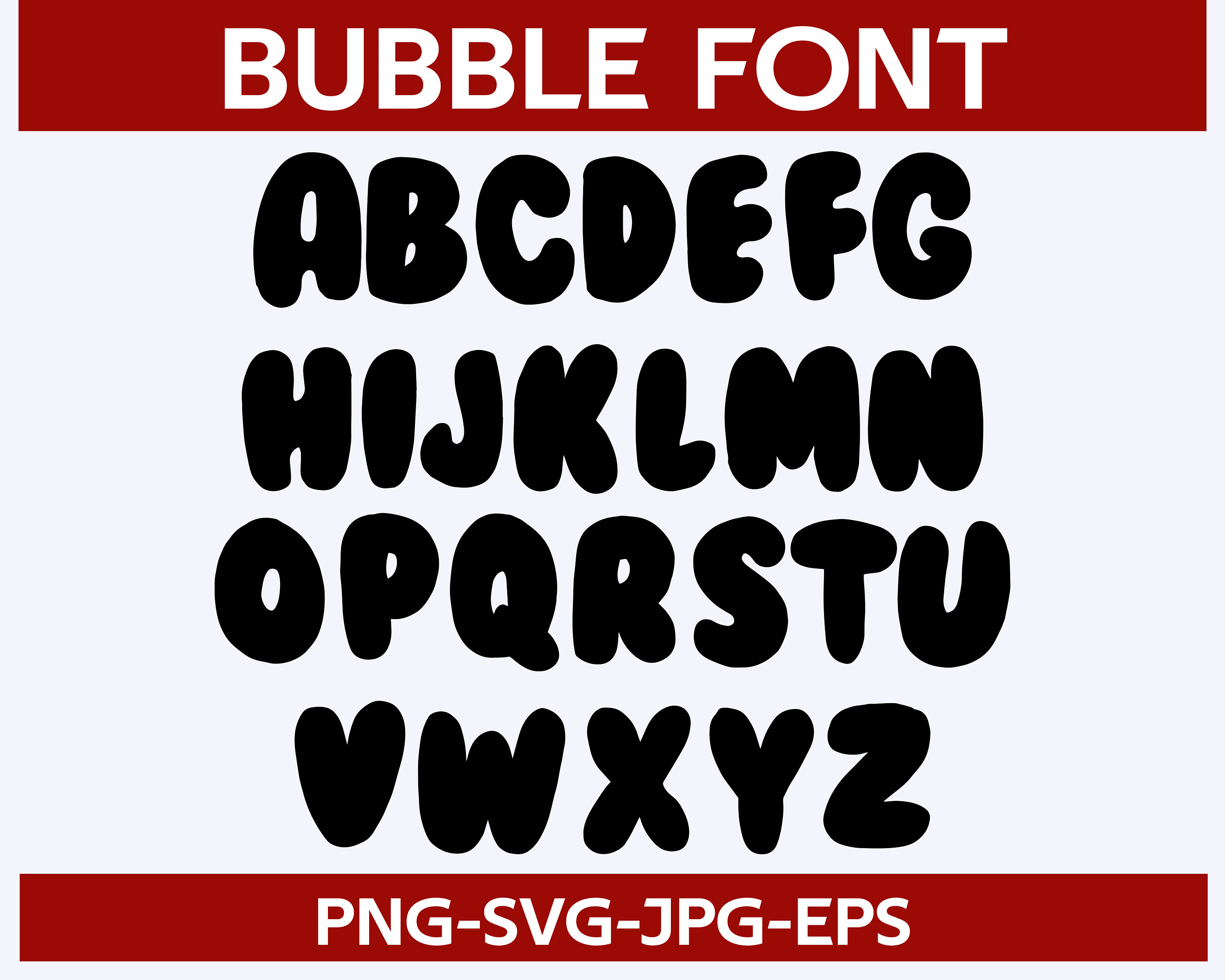 Bubble Font Groovy Font Bubble Script Font Bubble Letters Svg Retro