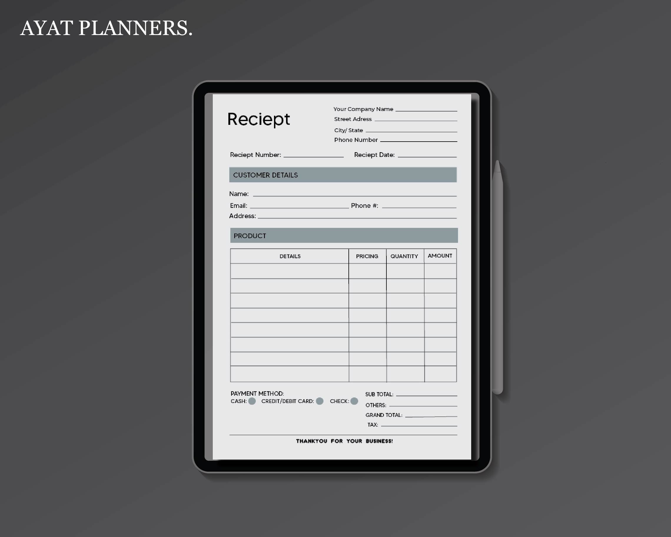 Receipt Template Receipts Business Receipt Invoice Receipt Receipt Book ...