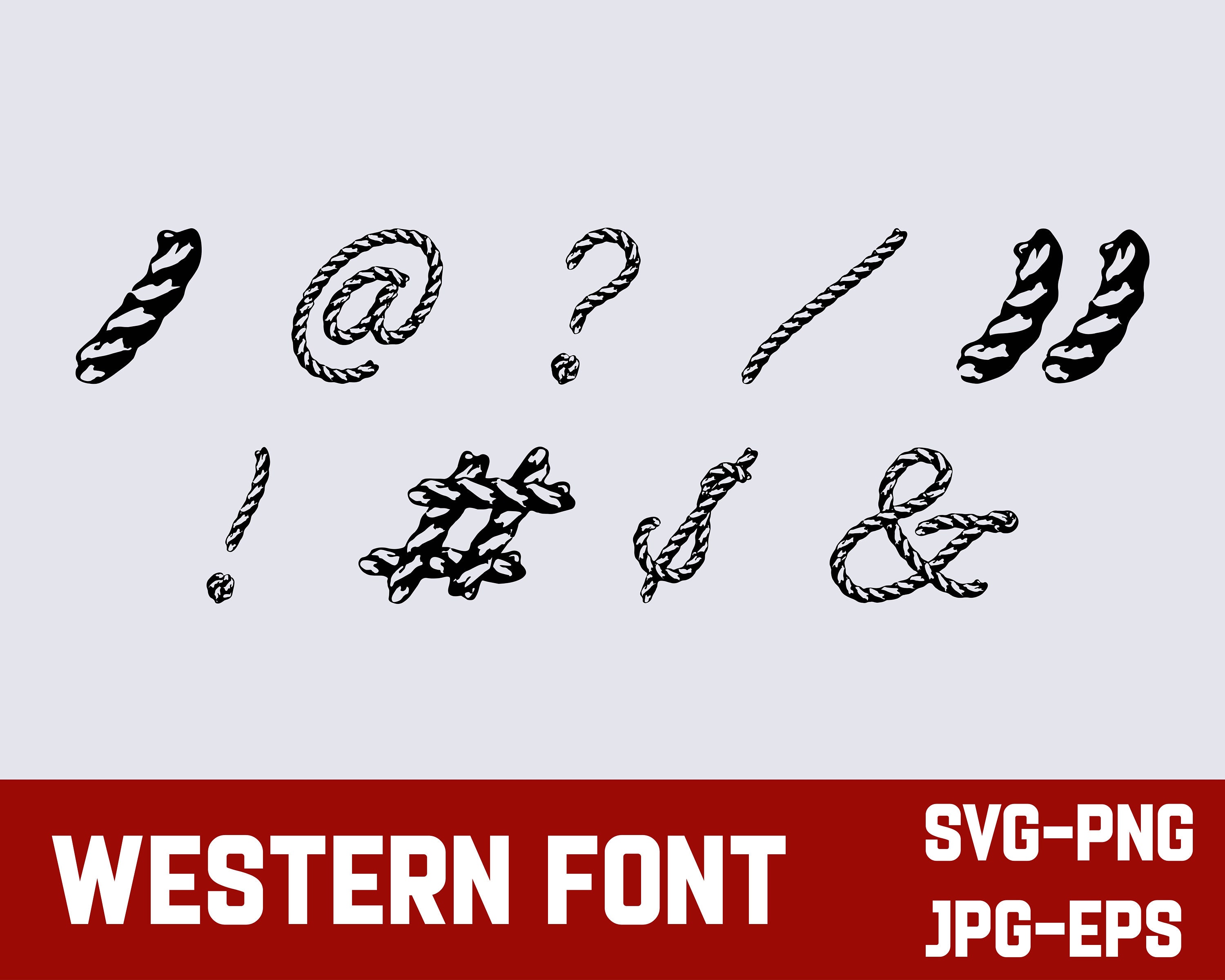 Cowboy Font Western Font Western Fonts Western Font Ttf Whiskey Font ...