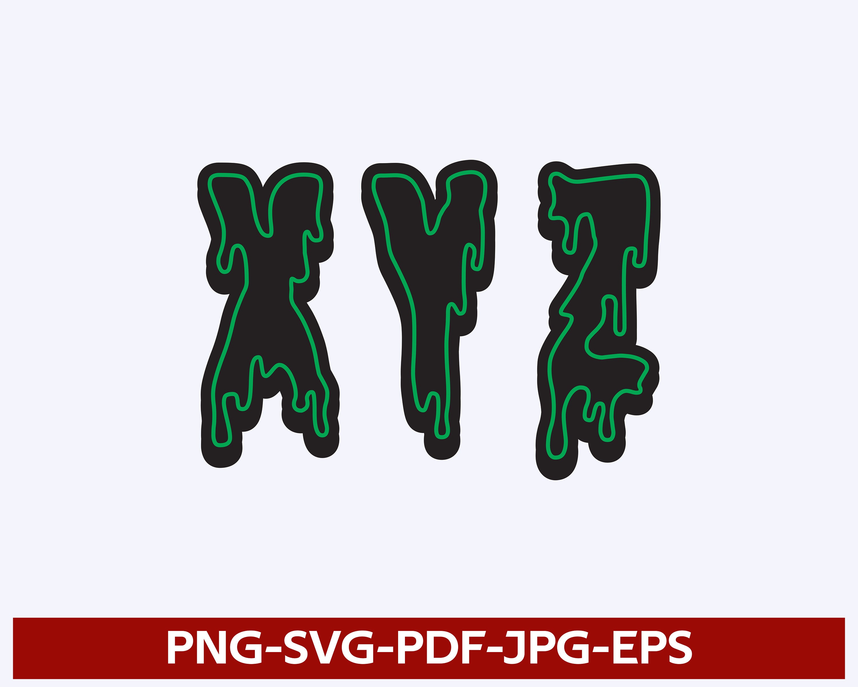 Dripping Graffiti Font | Bubble Style (svg, Png, Jpg, Eps) Digital ...