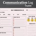 Daily Communication Log: Parent-teacher Report (PDF) - Etsy