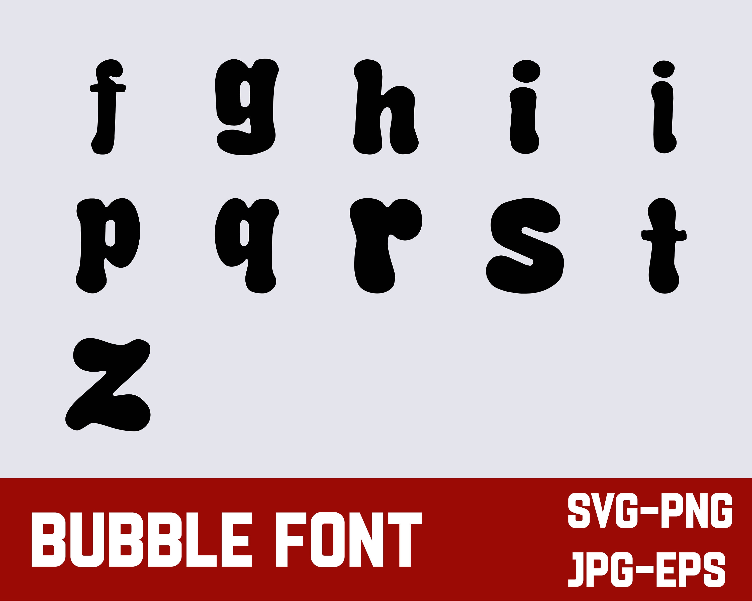 Bubble Font | Groovy Font | Bubble Script Font | Bubble Letters Svg ...