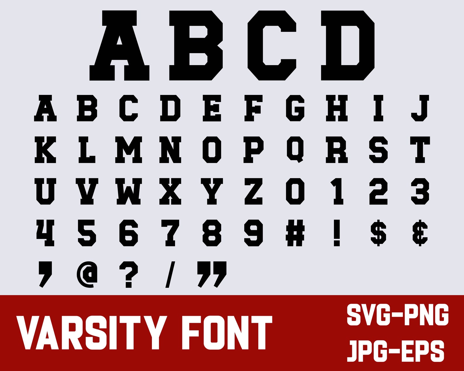 Varsity Font Svg | Varsity Font | Varsity Letters | Mirror Font Svg ...