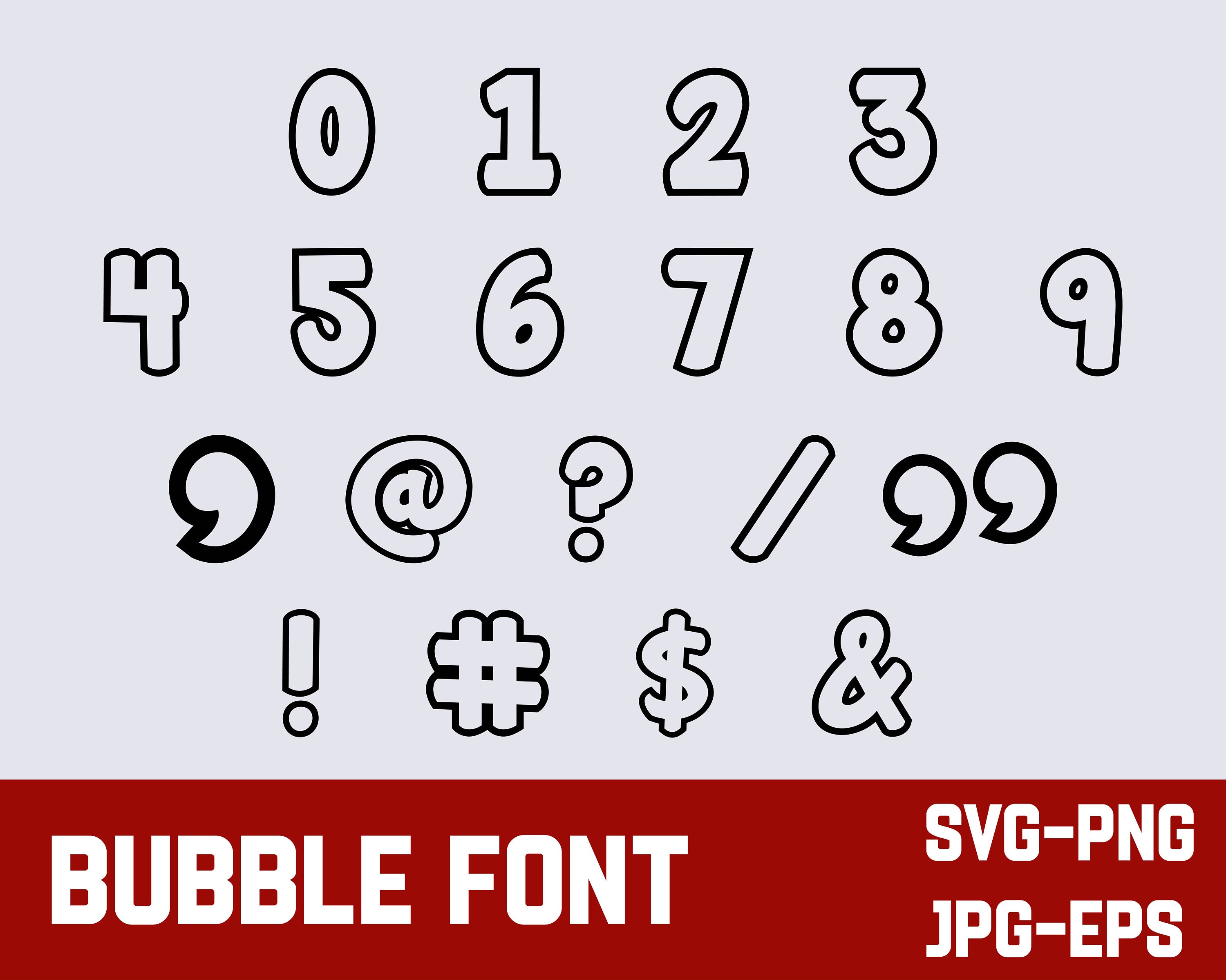 Bubble Font | Groovy Font | Bubble Script Font | Bubble Letters Svg ...