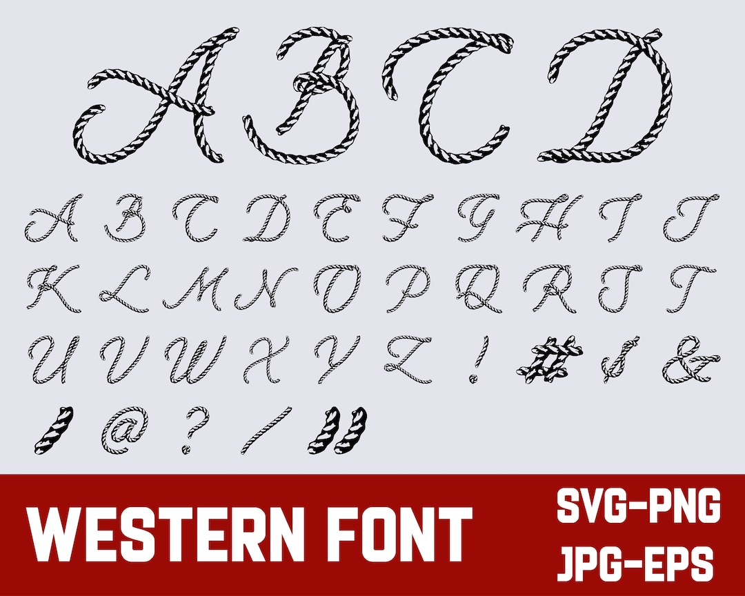Cowboy Font Western Font Western Fonts Western Font Ttf Whiskey Font ...