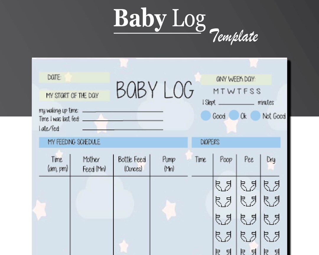 Baby Log Book Baby Daily Log Baby Log Baby Daily Log Book Baby Care Log ...