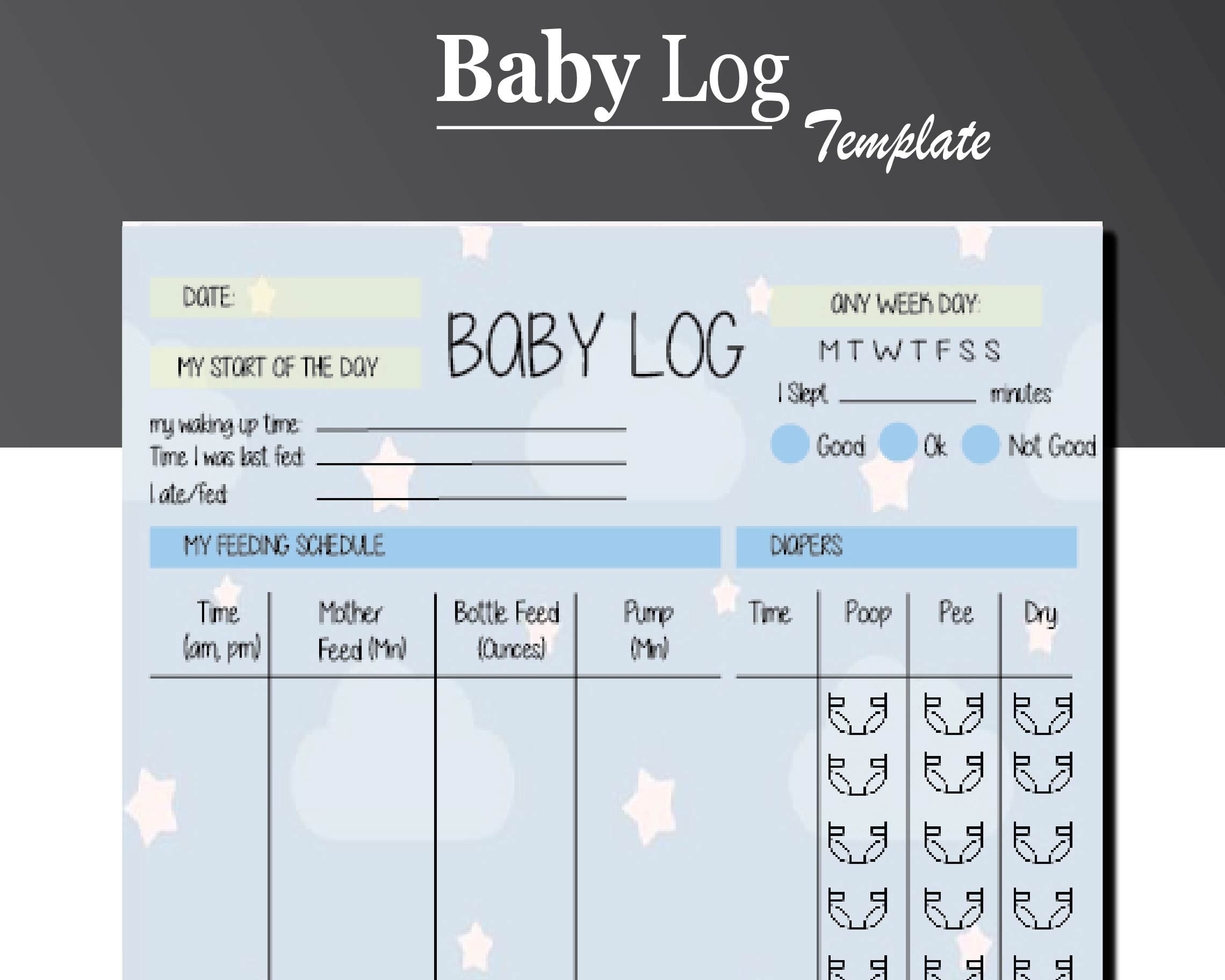 Baby Log Book Baby Daily Log Baby Log Baby Daily Log Book Baby Care Log ...